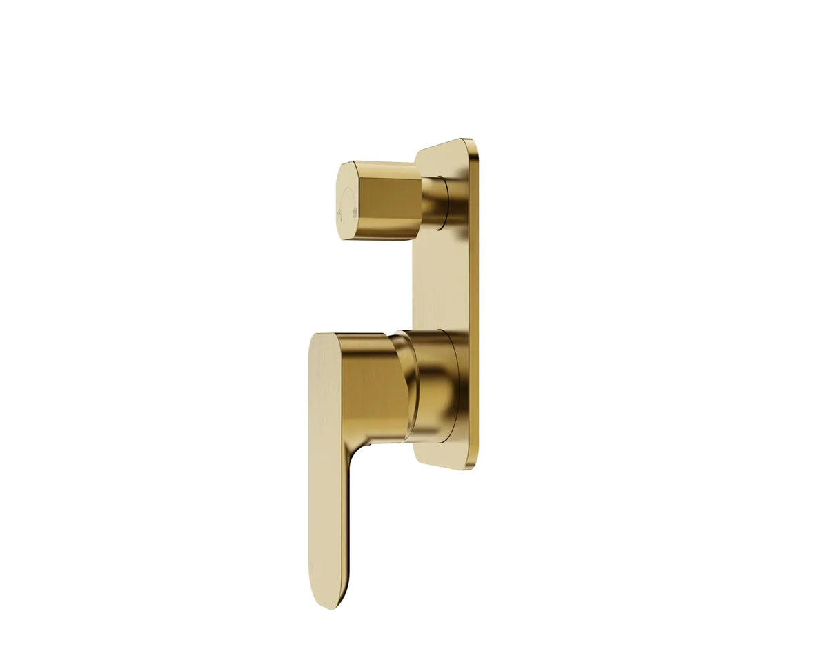 Oskar Shower Mixer With Diverter Brushed Gold – The Watermark Collection
